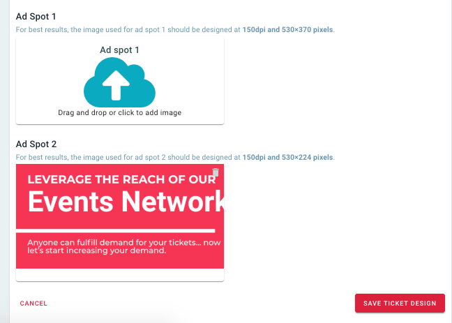 Custom Ticket or Email Confirmation Design – Ticketing